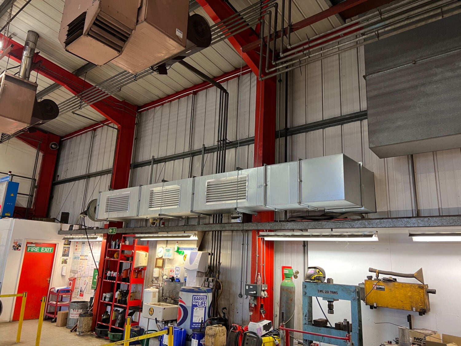 Vehicle Repair Workshop Heating - Calor Gas - Powrmatic